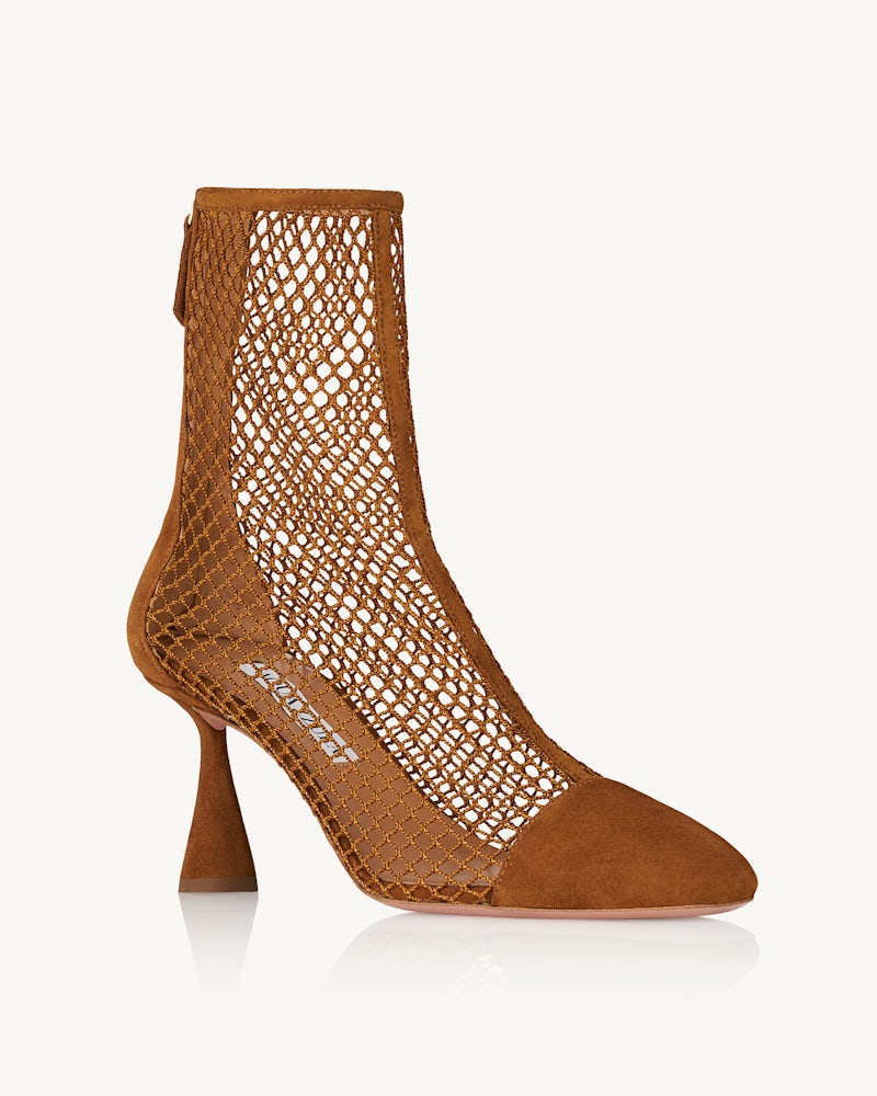 Amore Mesh Bootie 75 BROWN Aquazzura@ Official