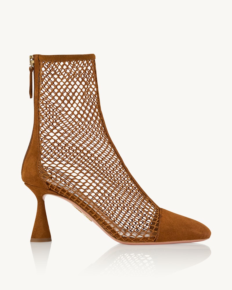 Amore Mesh Bootie 75 BROWN Aquazzura@ Official