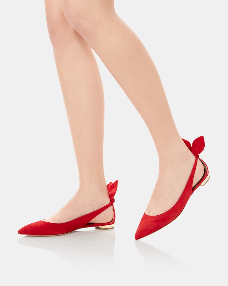 Bow Tie Ballet RED Aquazzura@ Official