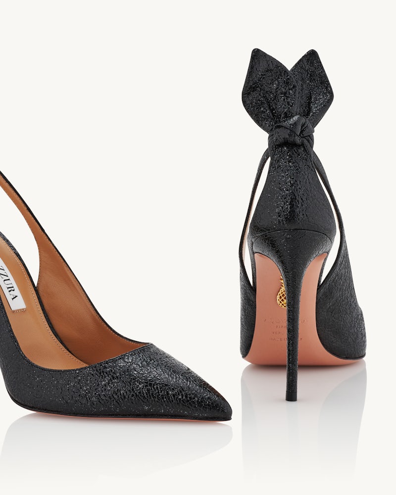 Bow Tie Pump 105 BLACK Aquazzura@ Official