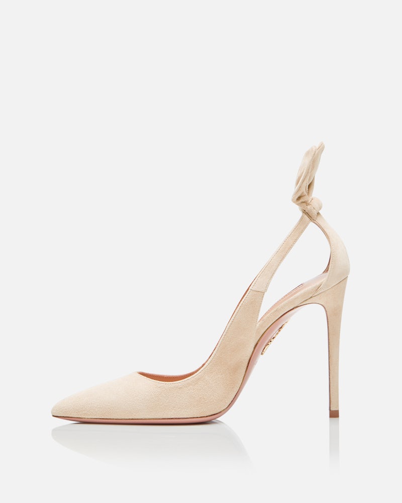 Bow Tie Pump 105 BEIGE Aquazzura@ Official