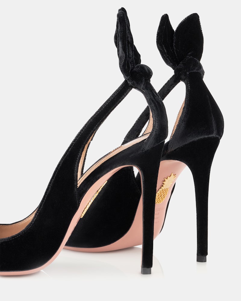 Bow Tie Pump 105 BLACK Aquazzura@ Official