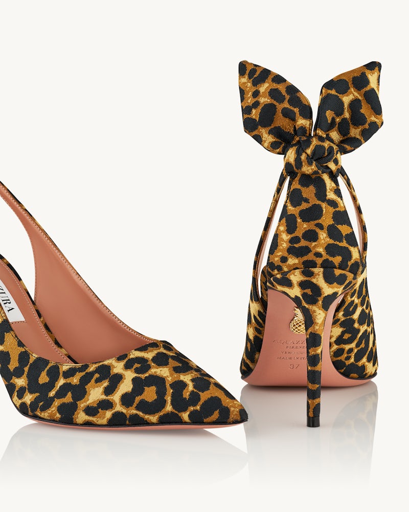 Bow Tie Pump 85 LEOPARD Aquazzura@ Official