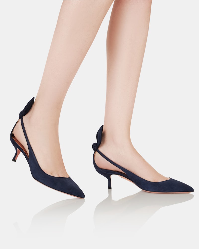 Bow Tie Pump 50 BLUE Aquazzura@ Official