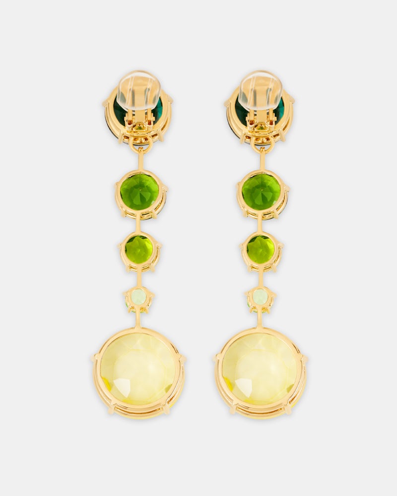 Galactic Crystal Degrade' Earrings VERT Aquazzura@ Official