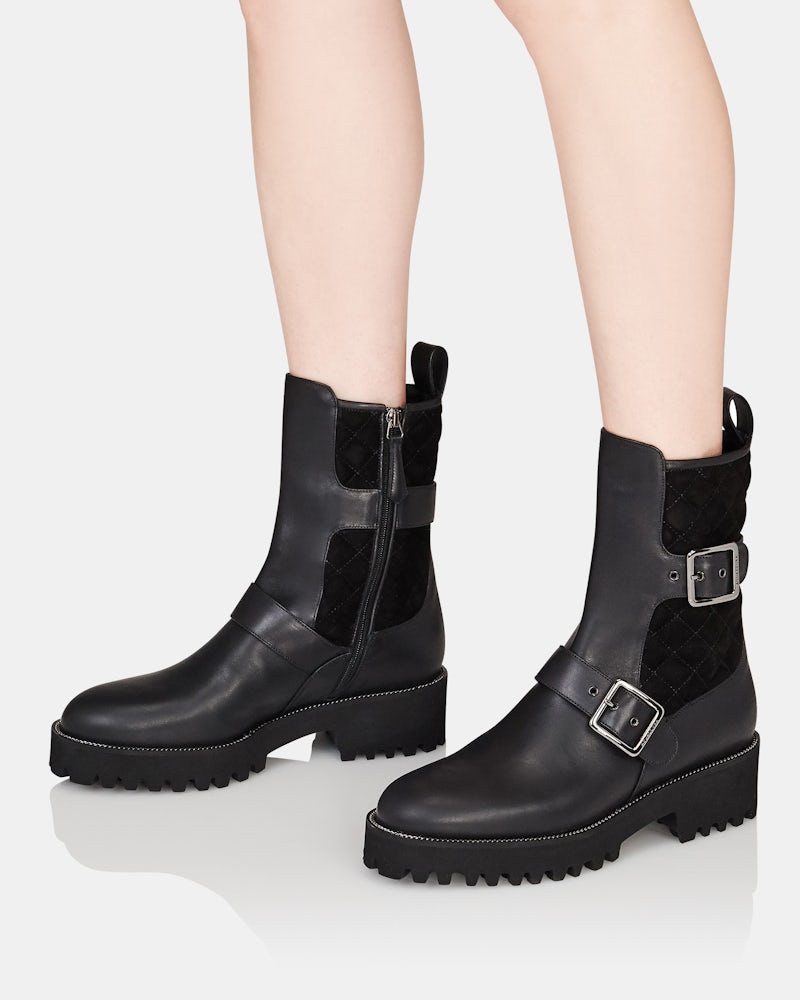Guy Bootie Flat BLACK Aquazzura@ Official
