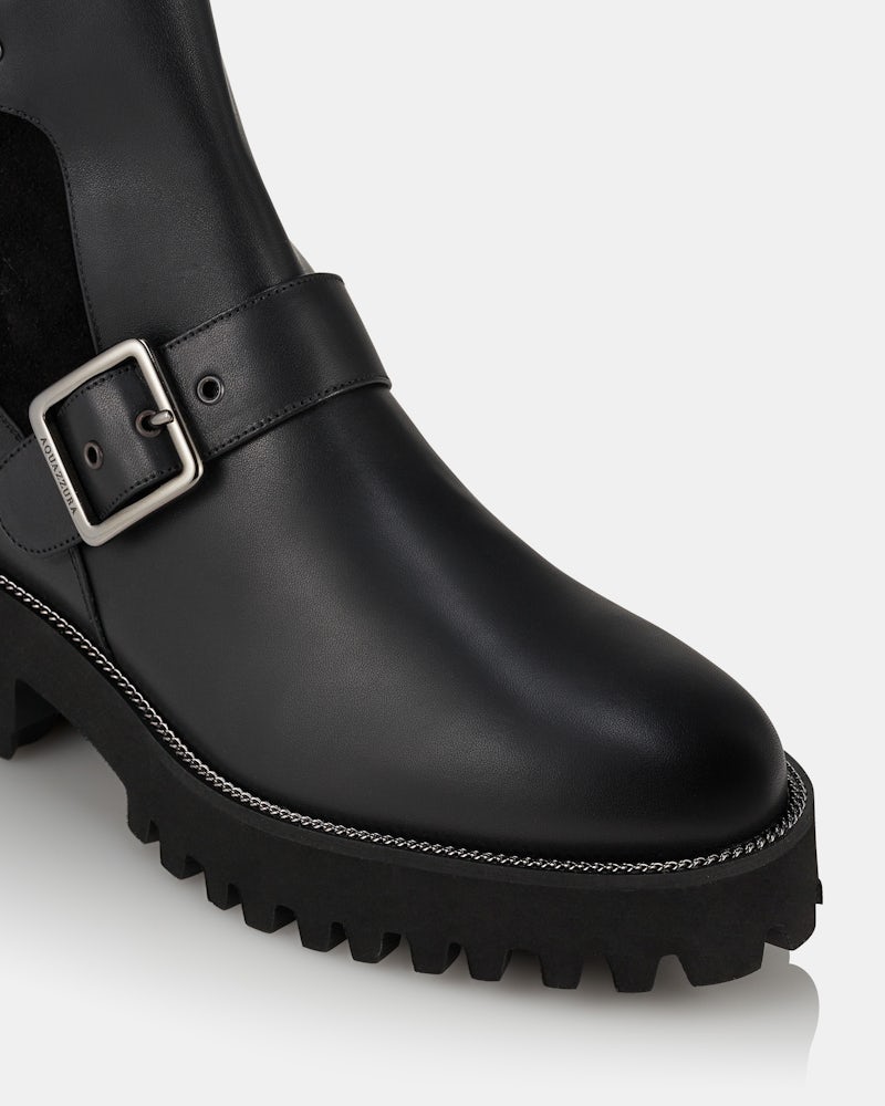 Guy Bootie Flat NEGRO Aquazzura@ Official