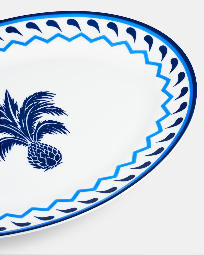 Jaipur Oval Platter BLUE Aquazzura@ Official