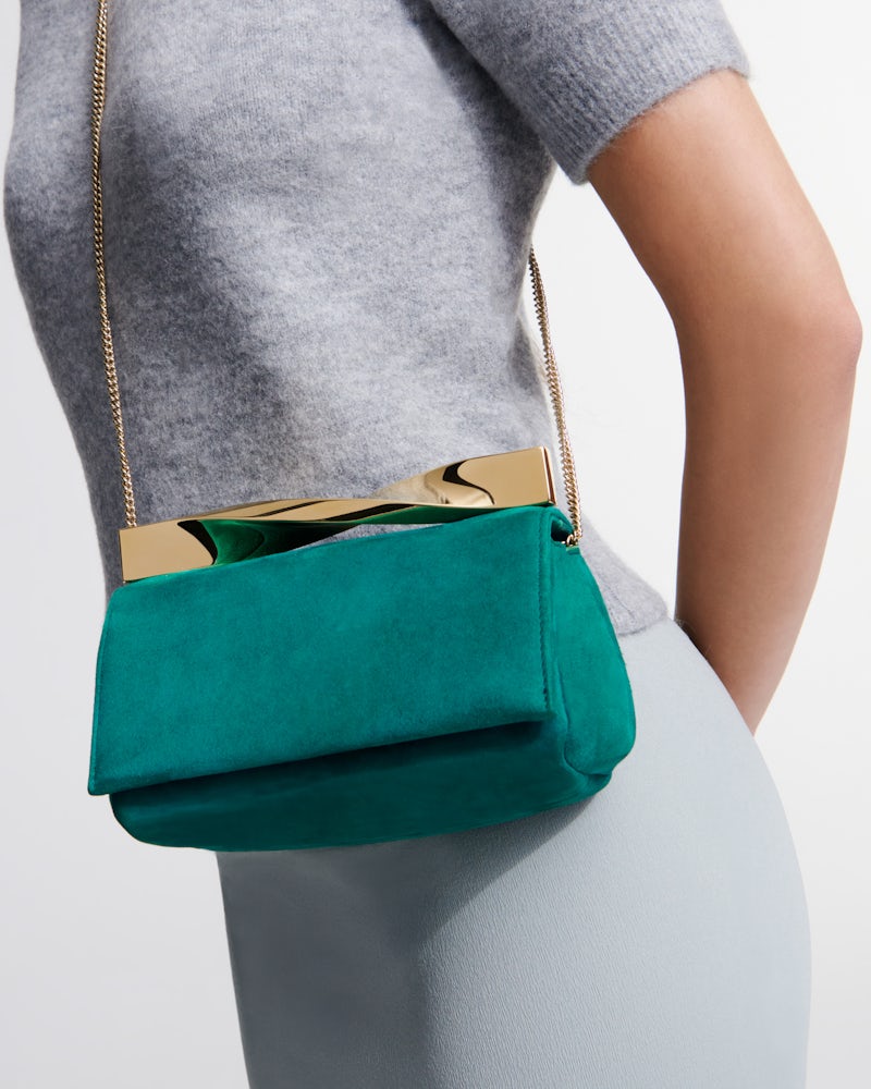 Mini Twist Clutch VERDE Aquazzura@ Official
