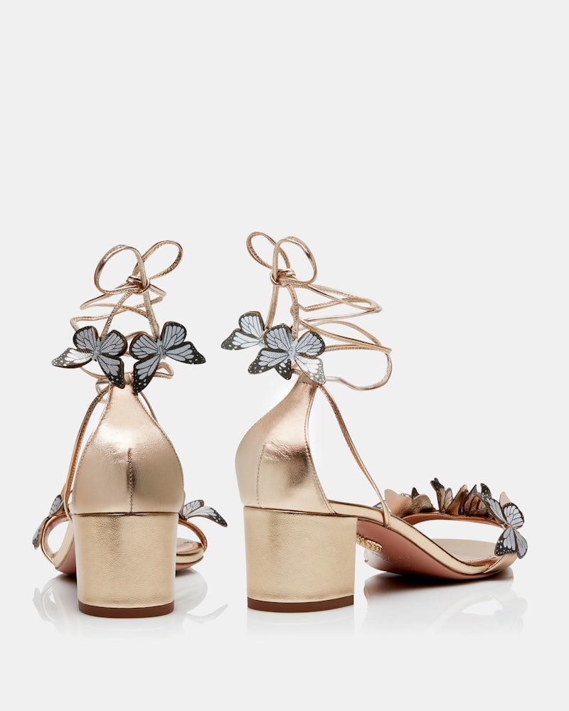 Papillon Sandal 50 GOLD Aquazzura@ Official