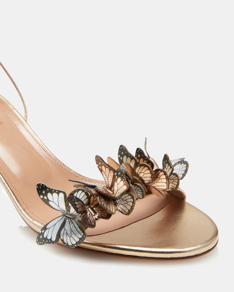 Papillon Sandal 50 GOLD Aquazzura@ Official