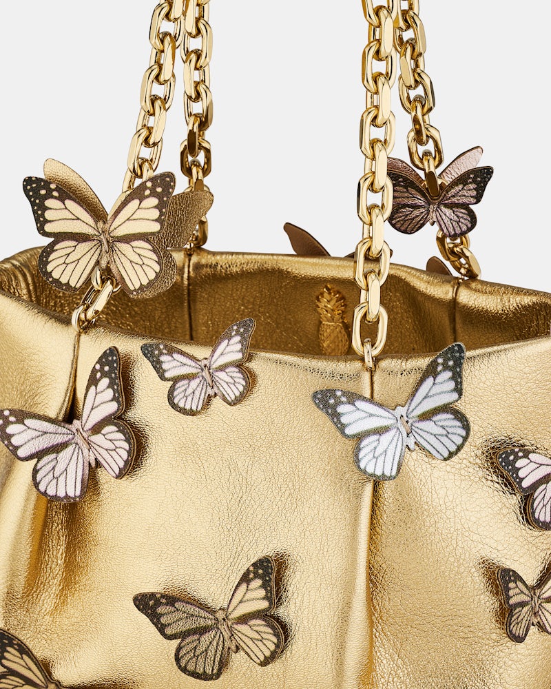 Papillon Mini Tote GOLD Aquazzura@ Official