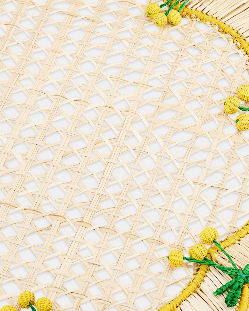 Rafia Placemat YELLOW Aquazzura@ Official