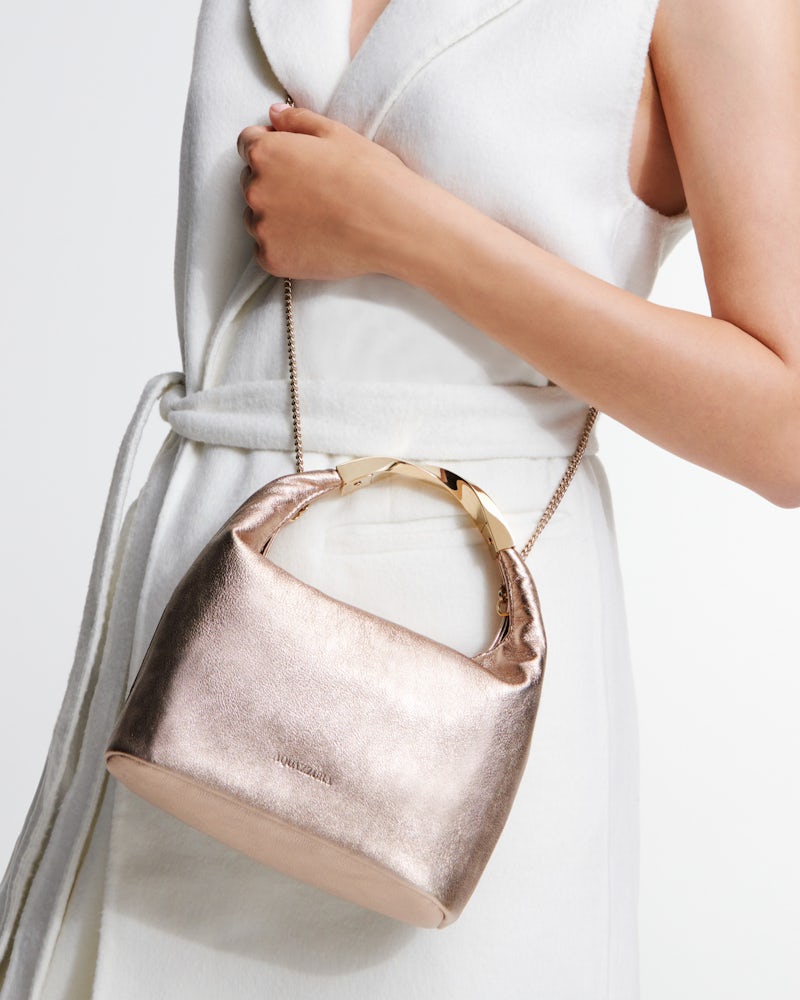 Twist Mini Hobo ROSE GOLD Aquazzura@ Official