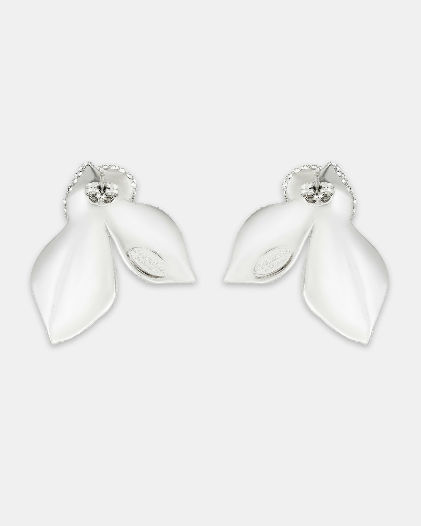 crystal earrings silver