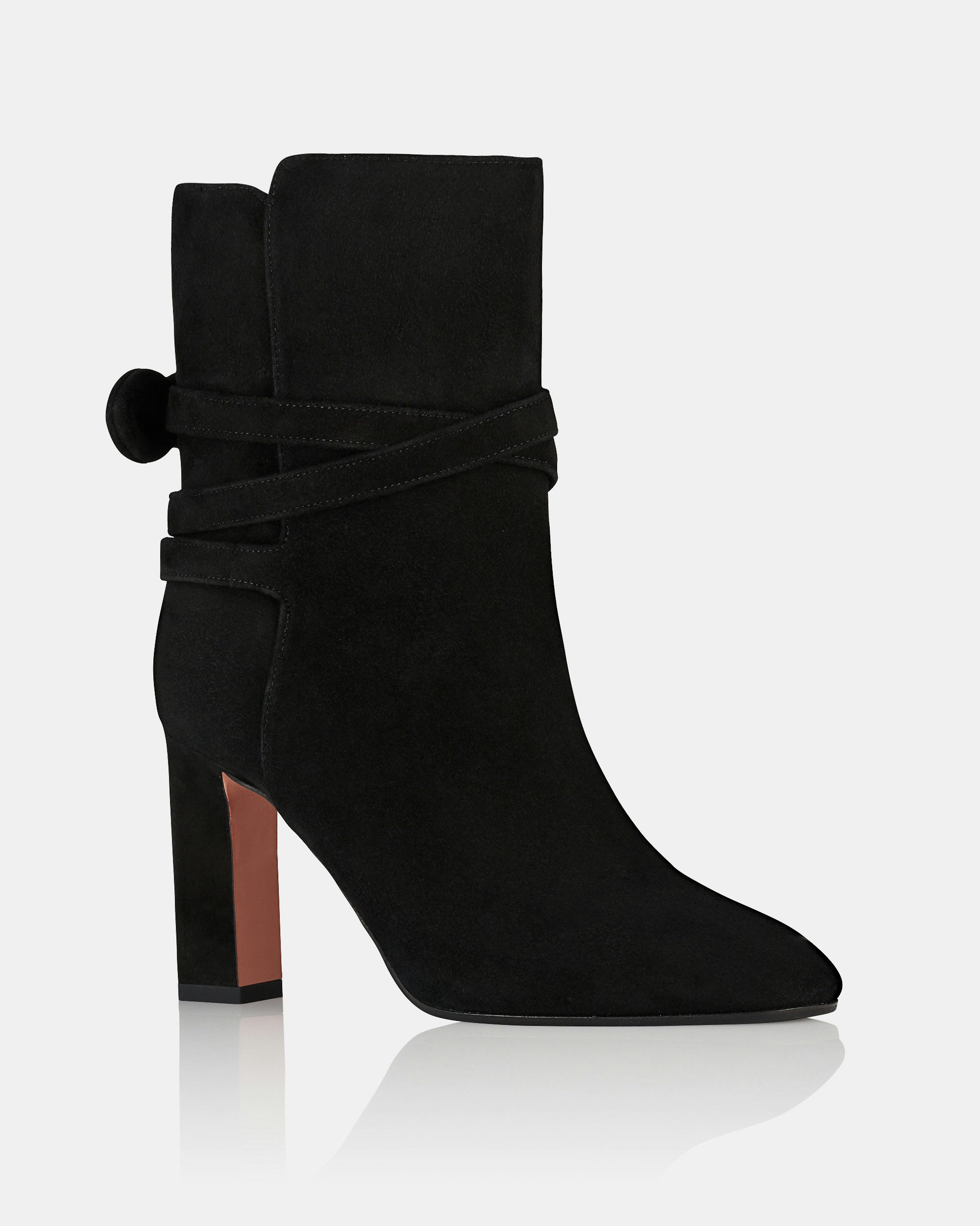 Very Bow Tie Bootie 85 BLACK Aquazzura@ Official