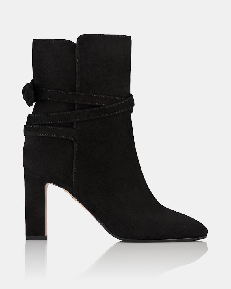 Very Bow Tie Bootie 85 BLACK Aquazzura@ Official